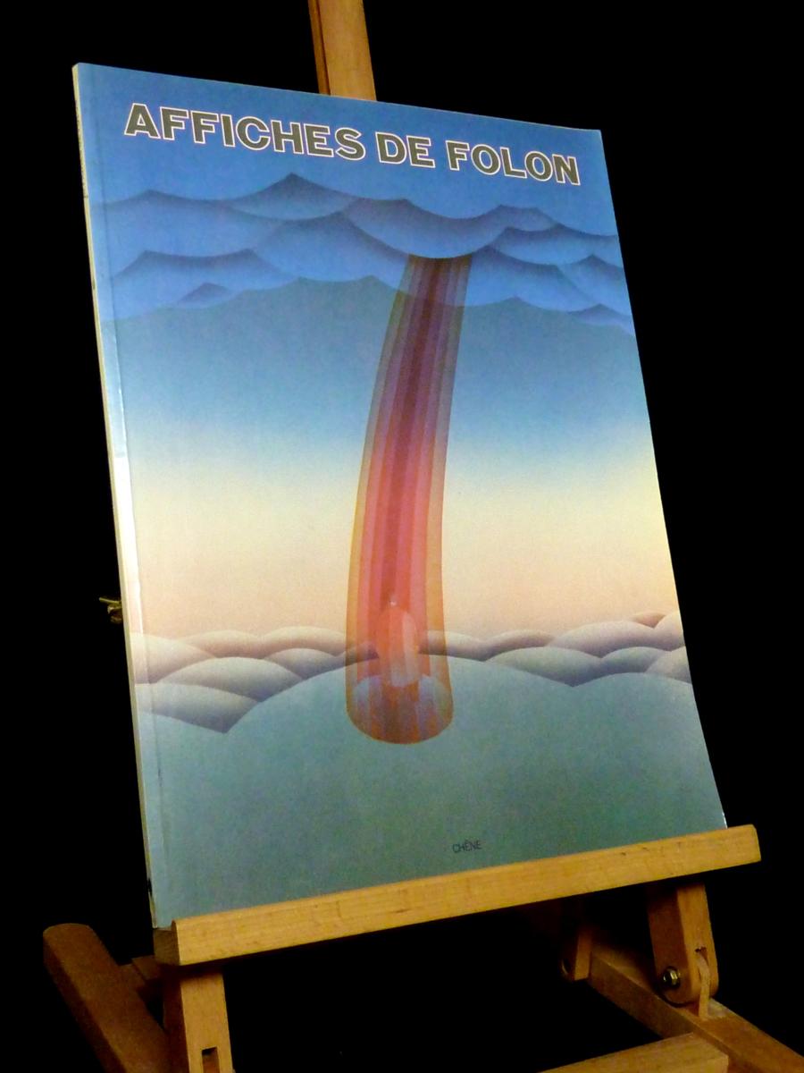 Affiches de Jean-Michel Folon avec un envoi arts graphiques Chêne 1978